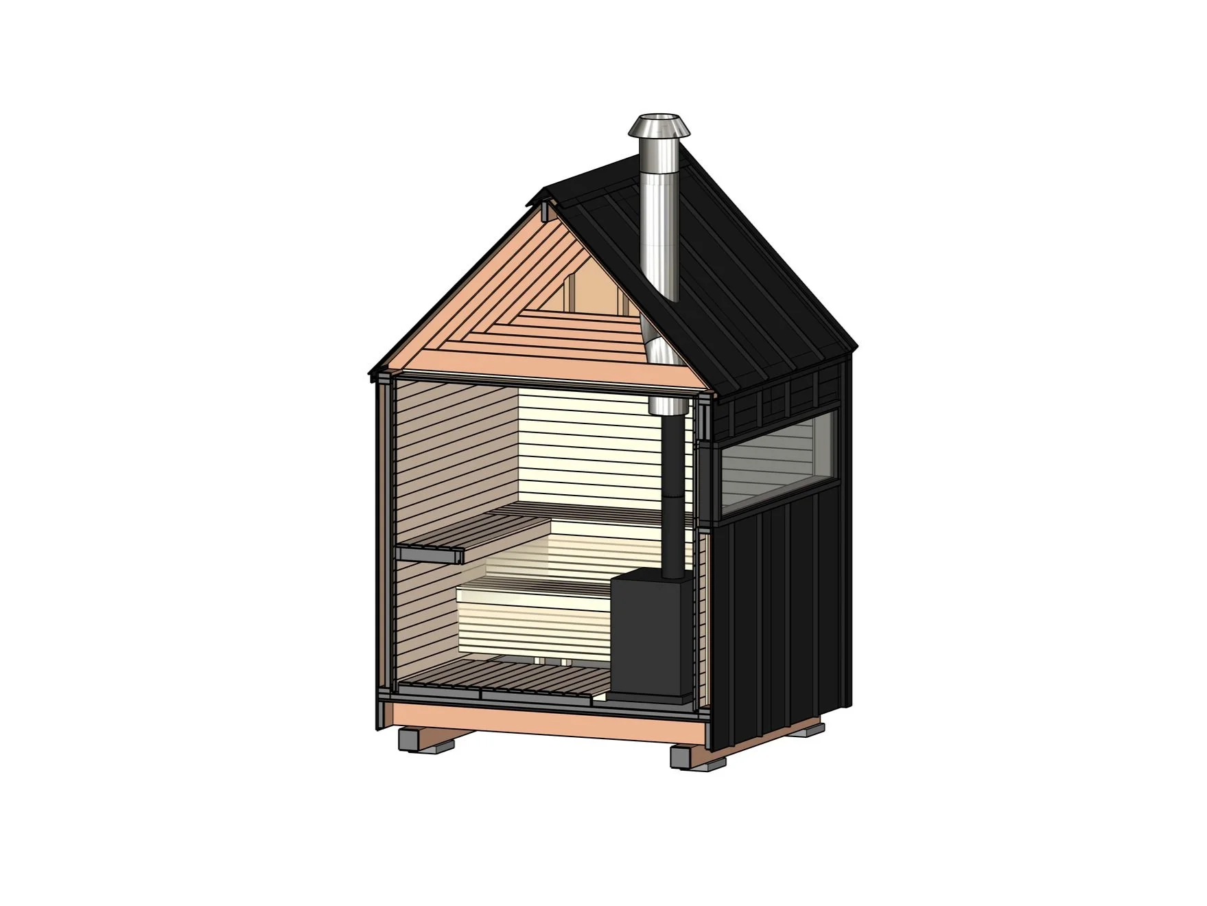 Sauna Plan Download With 3D Model — Jonathan Kuhn