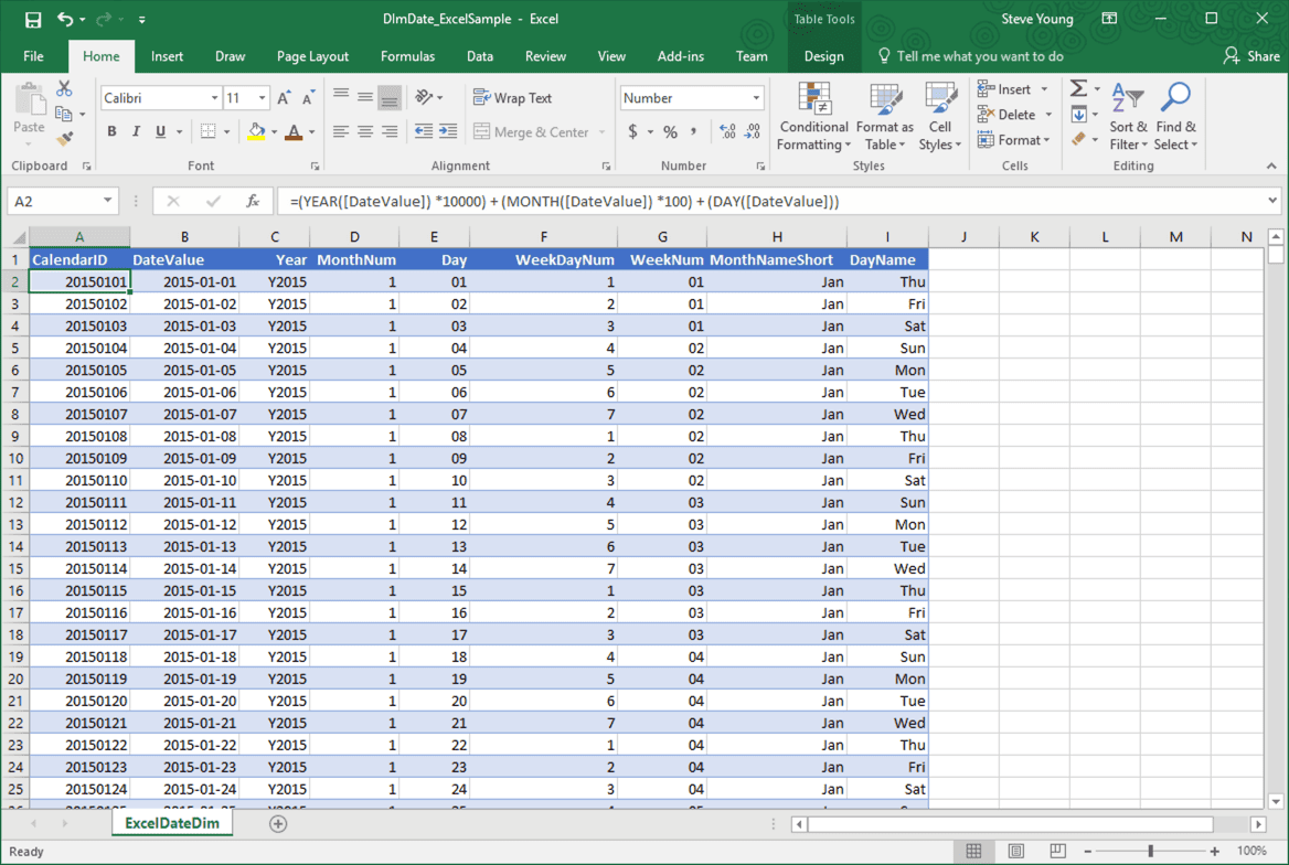 How To Get Started with Date Dimensions — Steve Young Creative