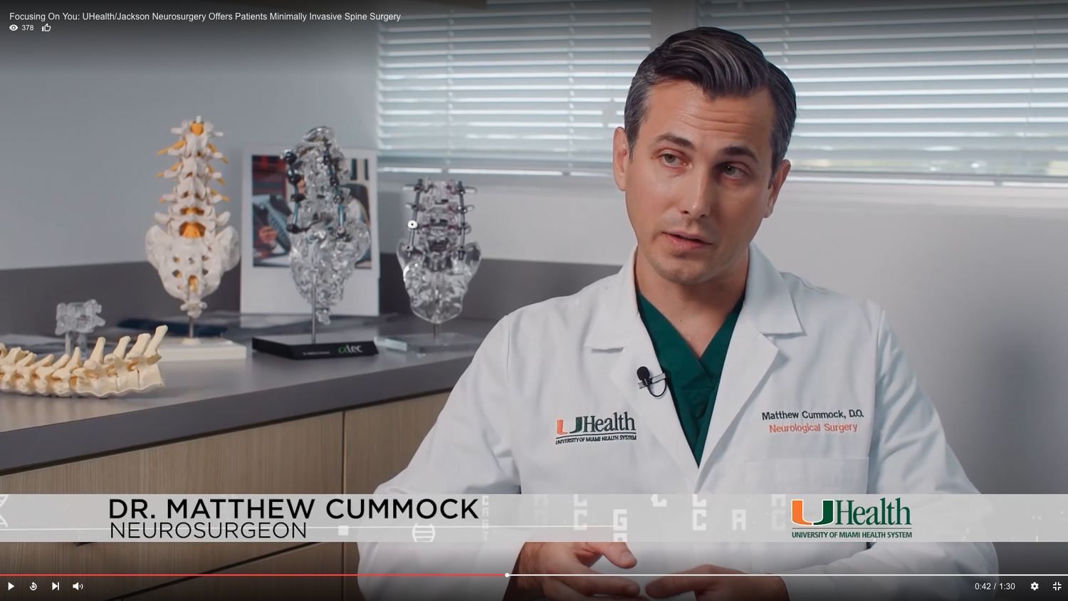 Dr. Cummock - Miami Spine Surgeon