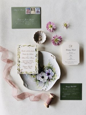 Hand-Painted Paper for Weddings & Events