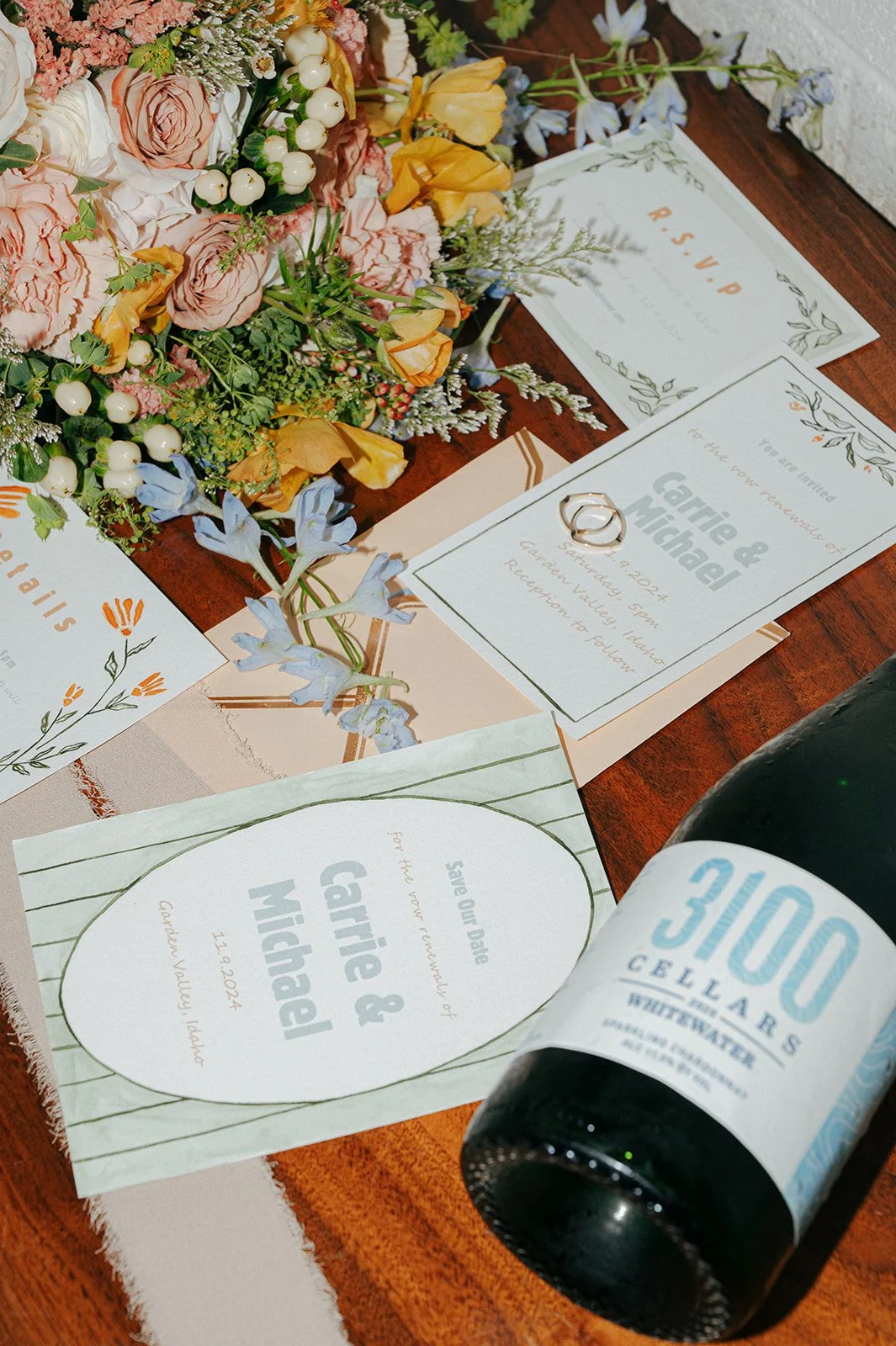 Hand-Painted Paper for Weddings & Events