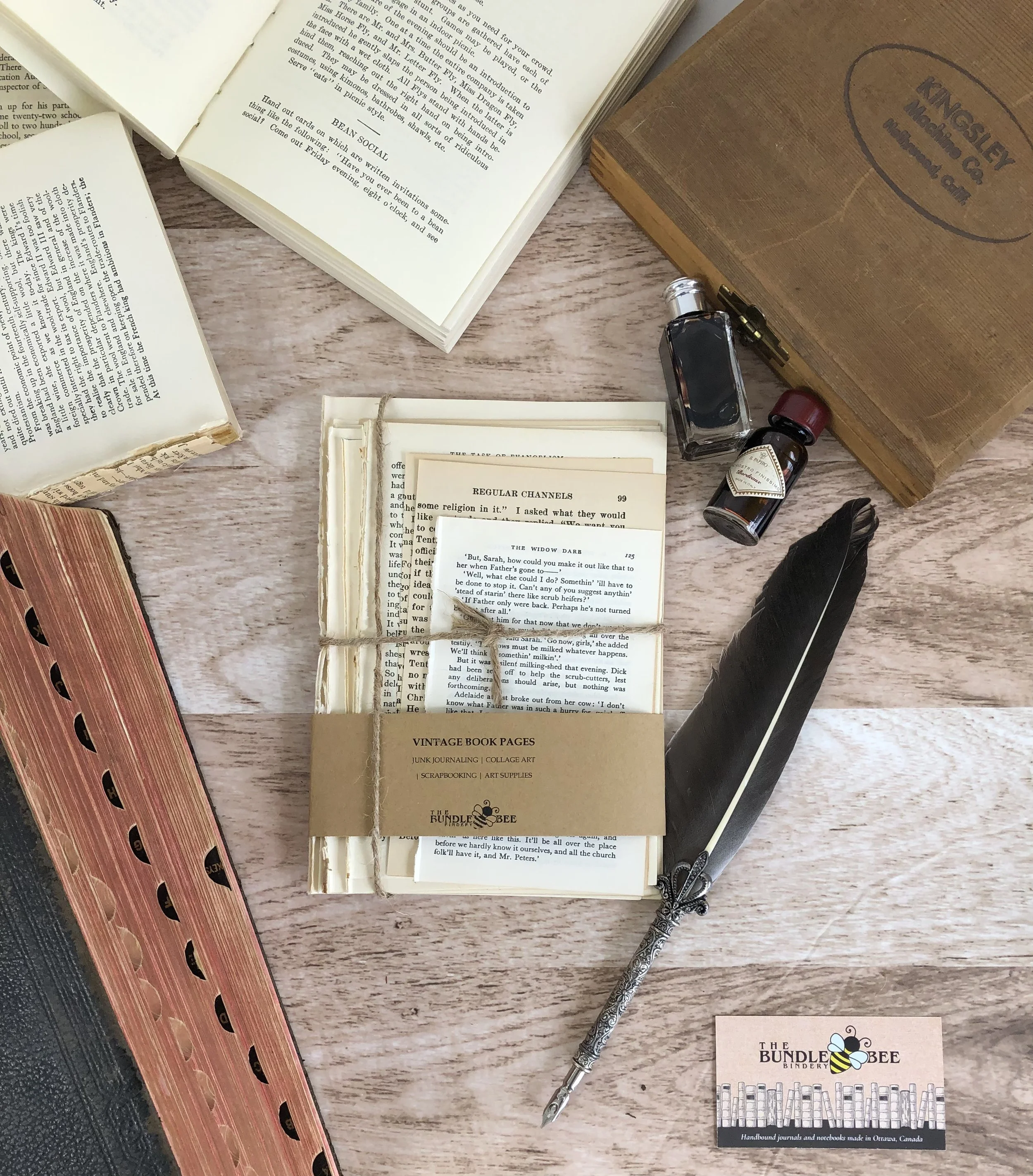 Vintage Book Page Bundle | Old Book Pages for Scrapbooking, Junk ...