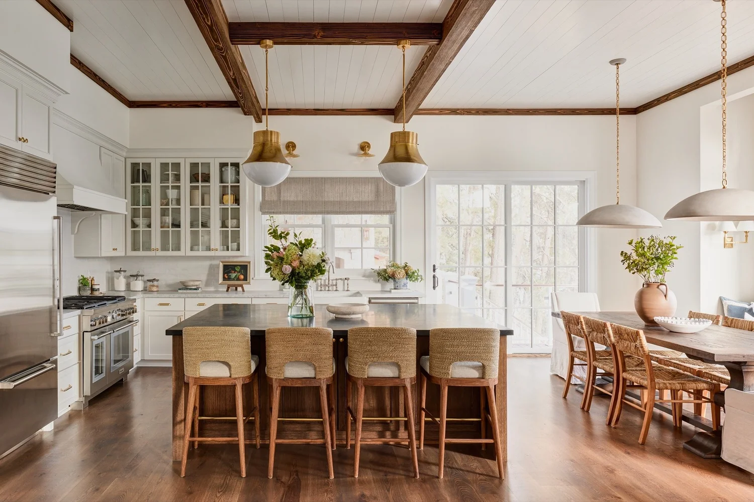 Coeur d'Alene Lake House: Living Room + Kitchen + Outdoor Living Spaces ...