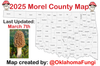 Oklahoma Morel Mushroom Foraging Map — Oklahoma Fungi