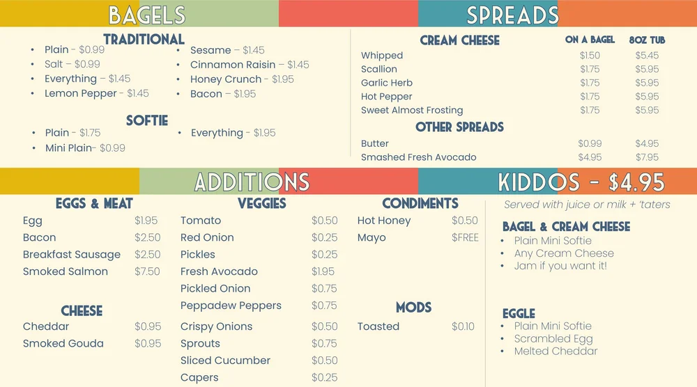 Menu — Baltik's Bagel