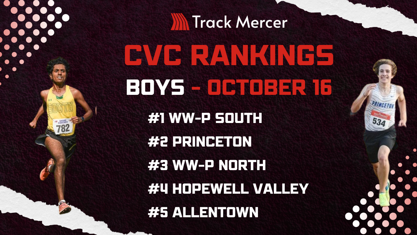 CVC Rankings (Boys) for October 16 — Track Mercer
