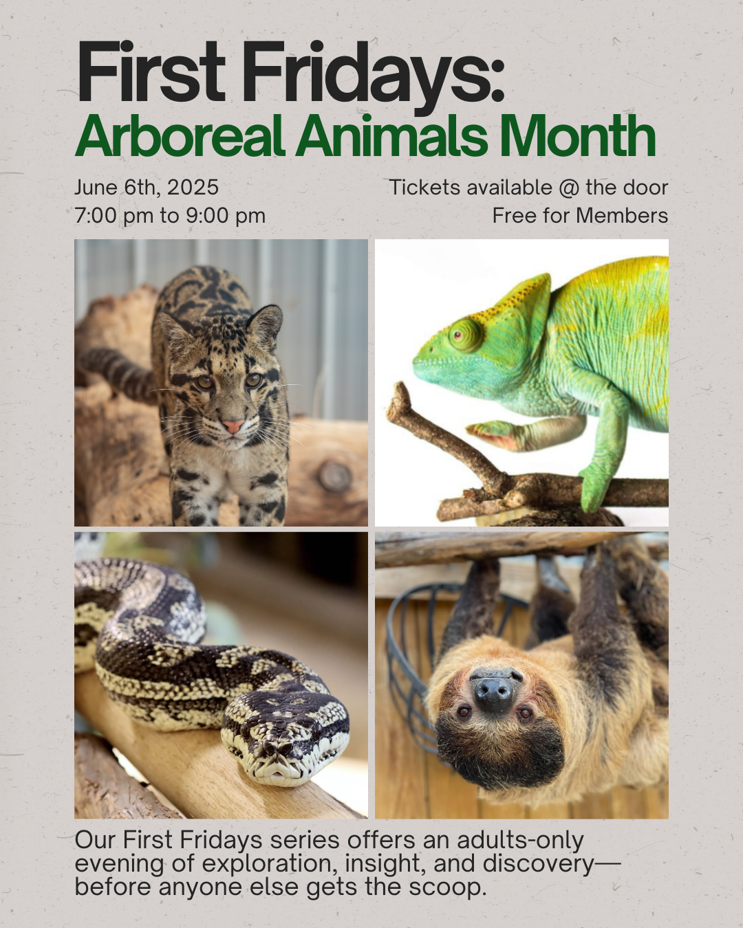 Upcoming Events — The Creature Conservancy