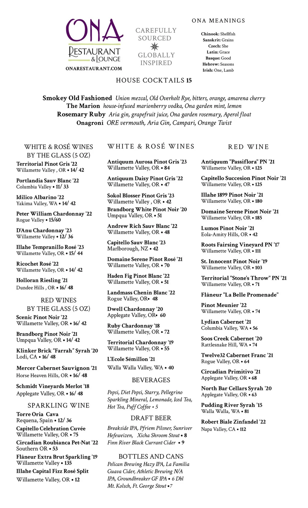 Ona Restaurant & Lounge