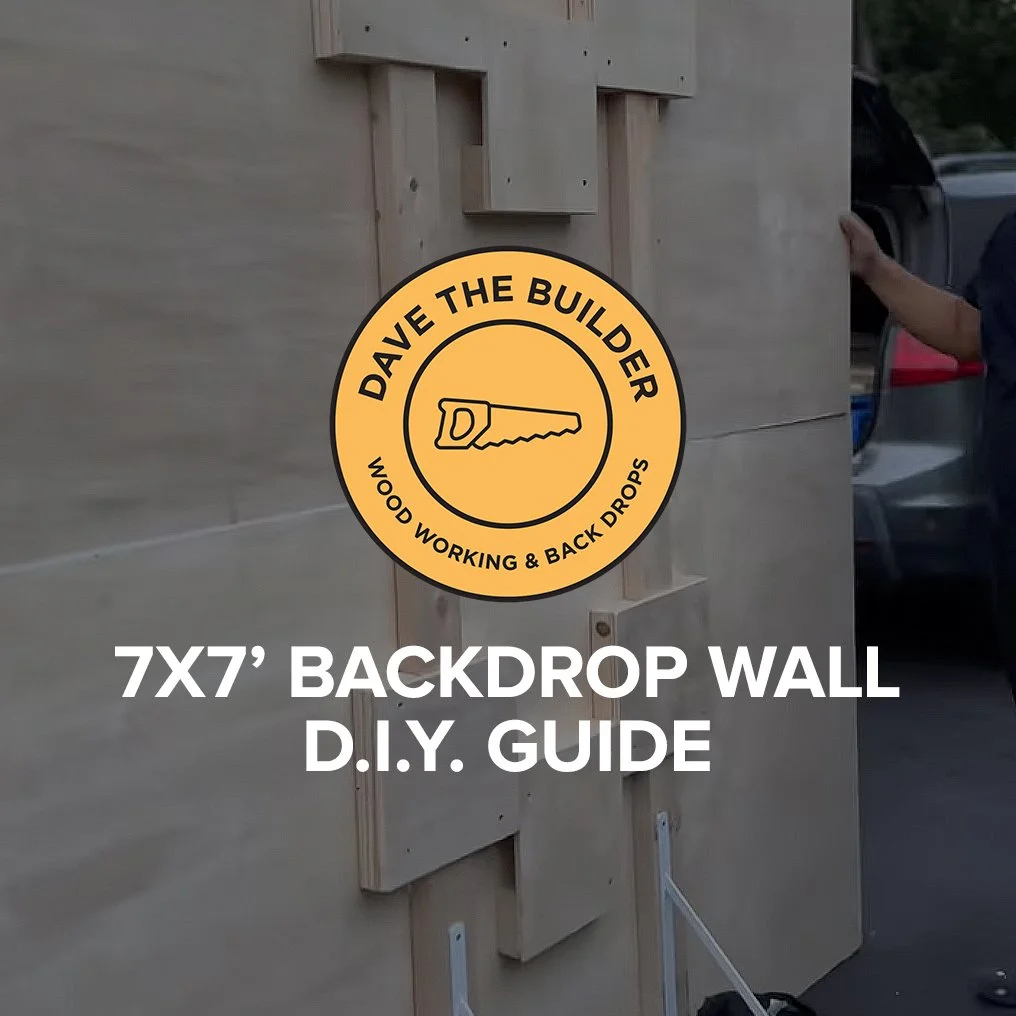 7x7' Backdrop Wall DIY Guide — Dave the Builder