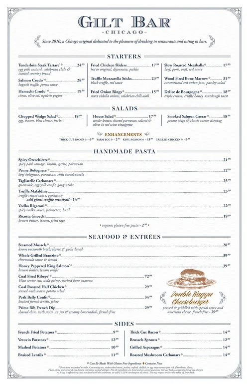Food & Drink — Gilt Bar | Chicago