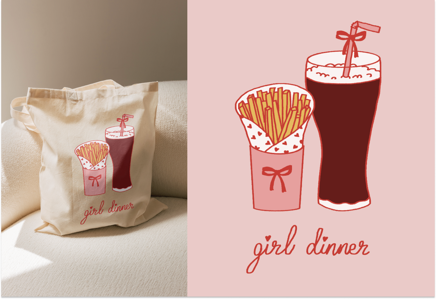 Girl Dinner Doodle — Sam Wiggins