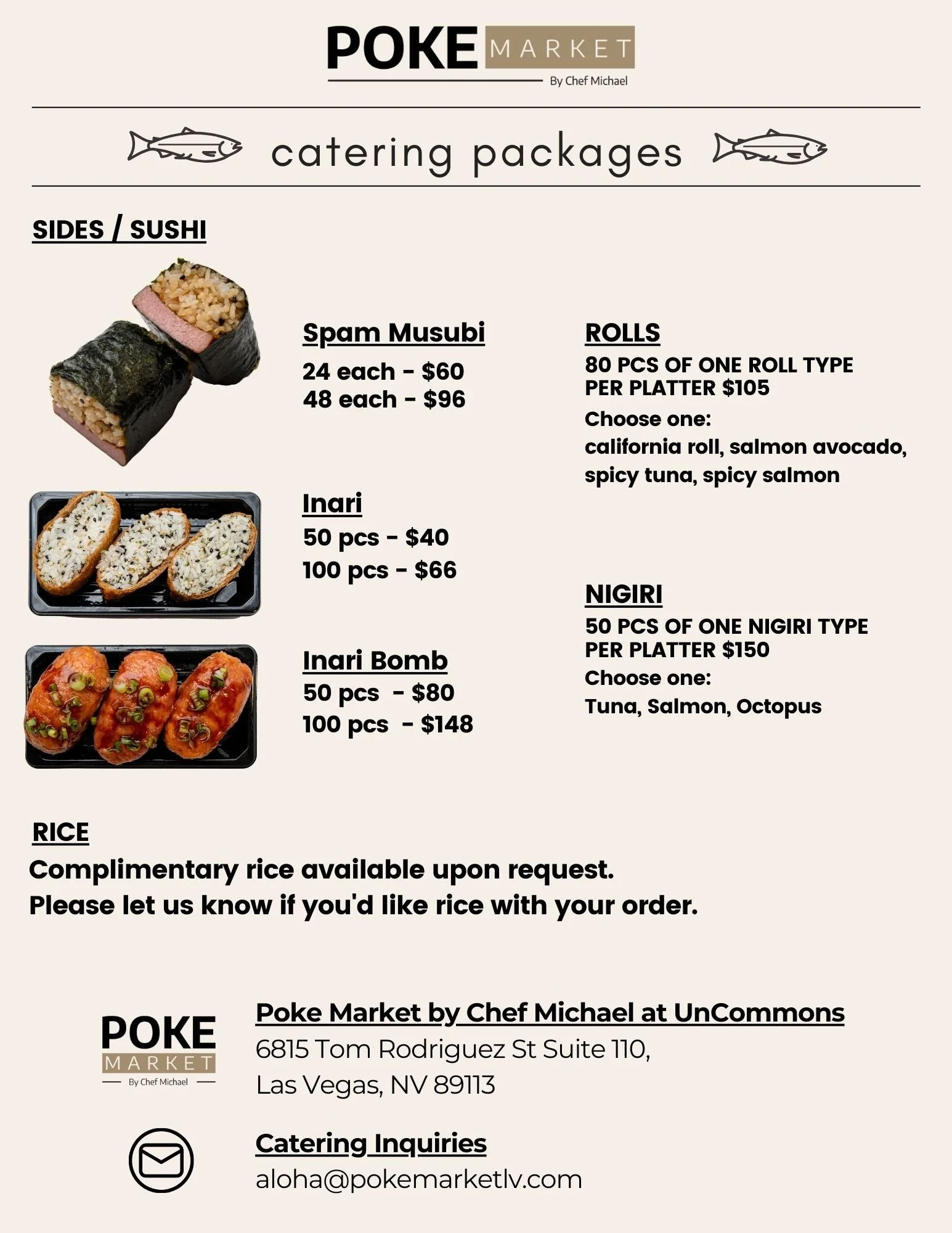 Catering — Poke Market