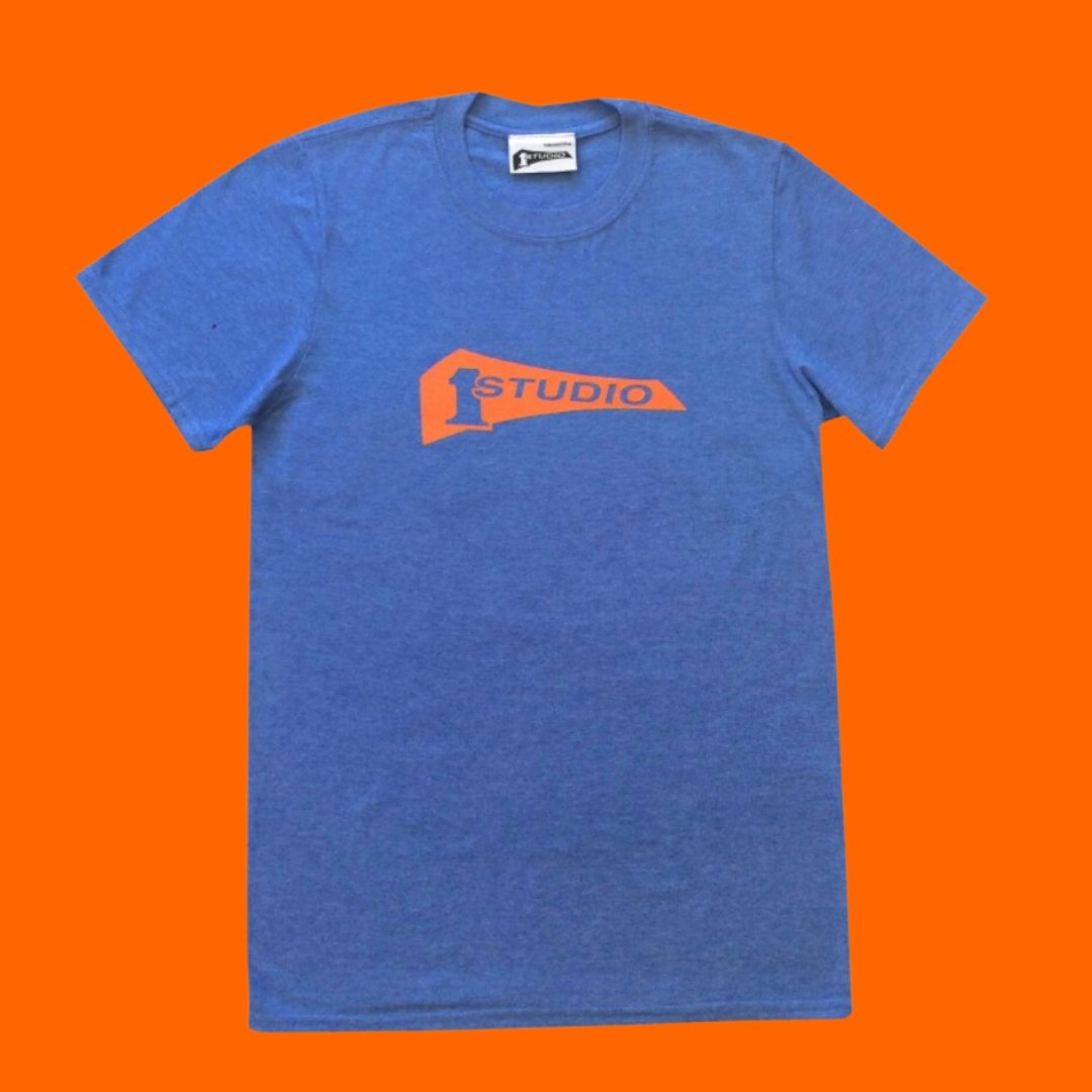 Studio One T-Shirt Blue/Orange — Sounds of the Universe CLOTHING STORE