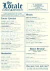 Food Menus — The Locale