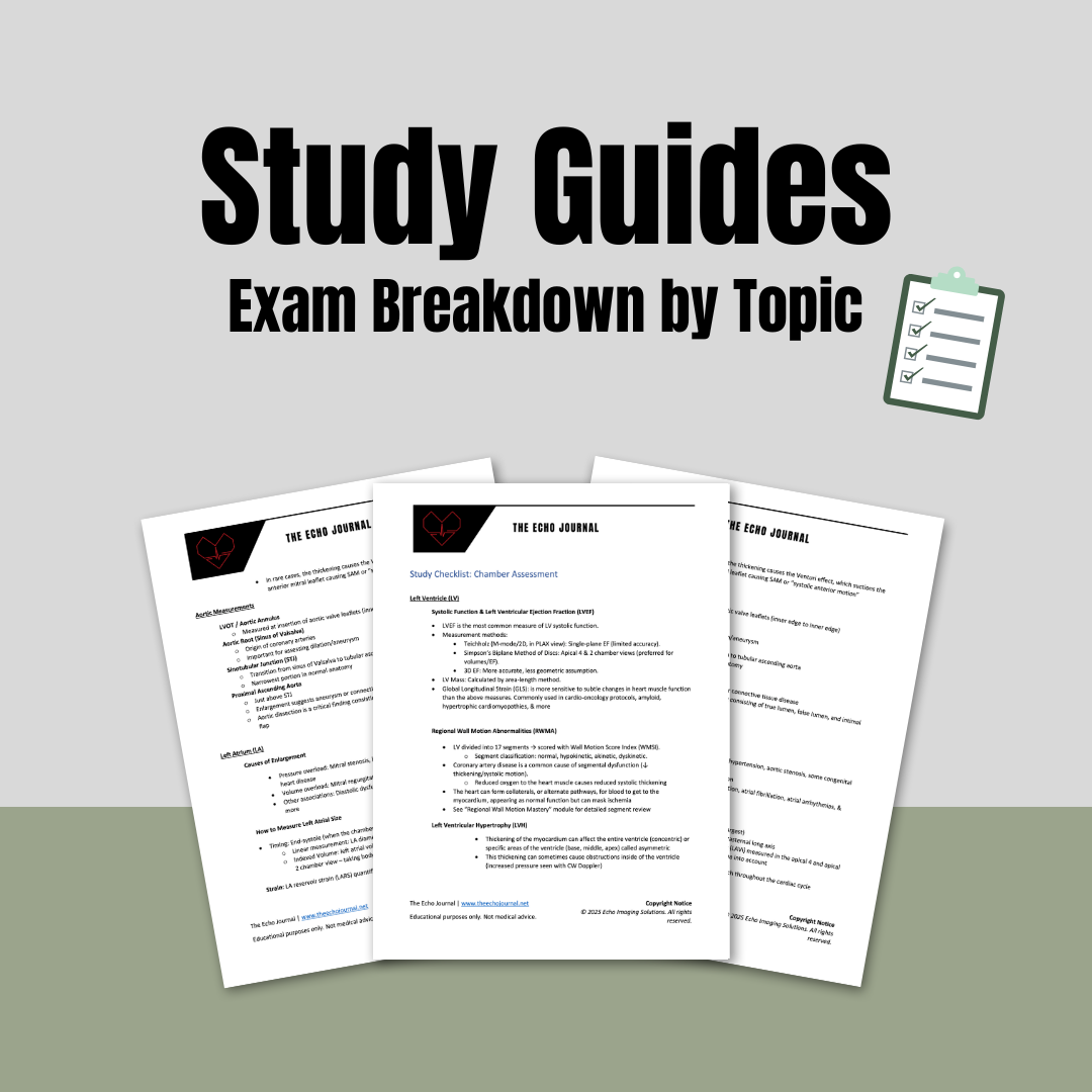 Adult Echocardiography Board Exam Prep — The Echo Journal