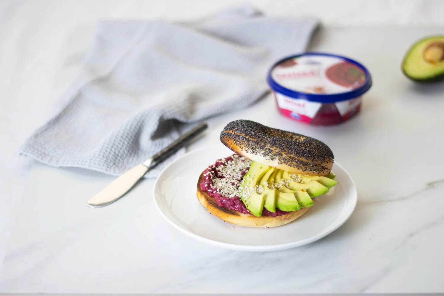 Avocado & Beetroot Bagel — Chris' Foods