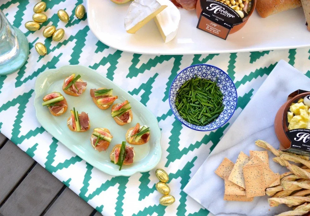 Fig, Prosciutto and Cucumber Canapés — Chris' Foods