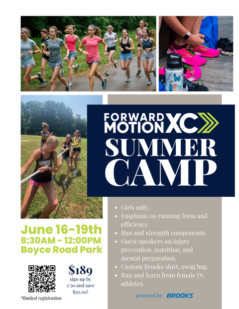 Forward Motion Running Camp — Charlotte Running Company