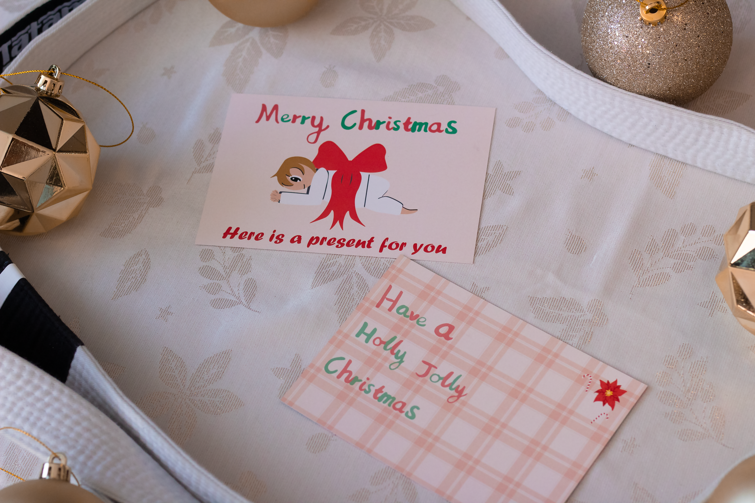 Jiu Jitsu Christmas Postcards — Stephanie Creates