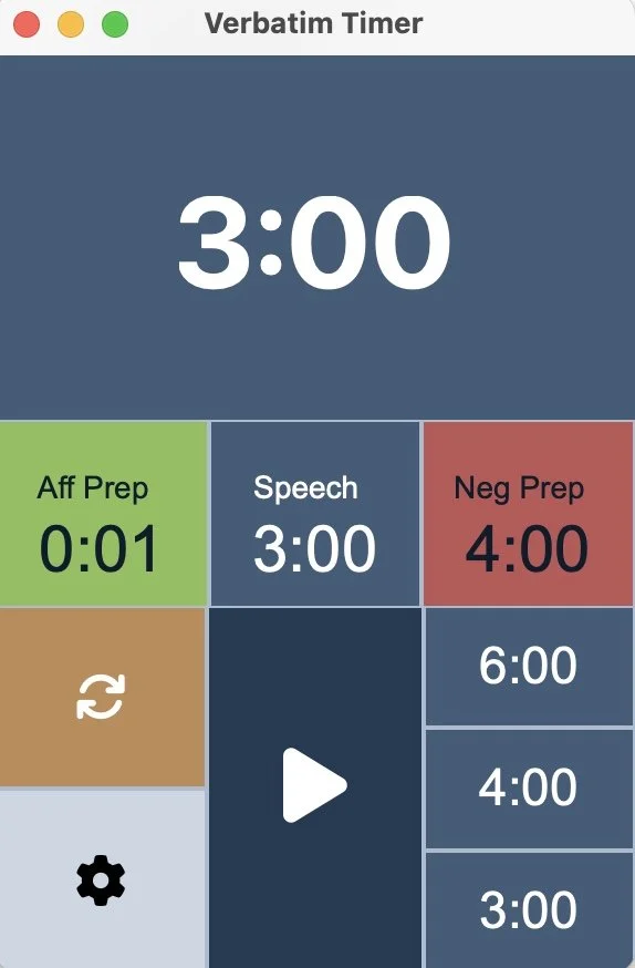 How to use Verbatim — Northwest Debate