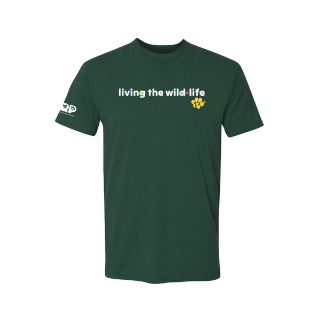 Living The Wild Life T-Shirt / Green — Humane Animal Rescue of ...