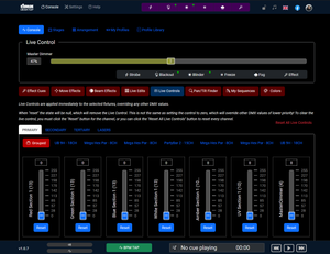 Live Controls (Faders) — DMXDesktop