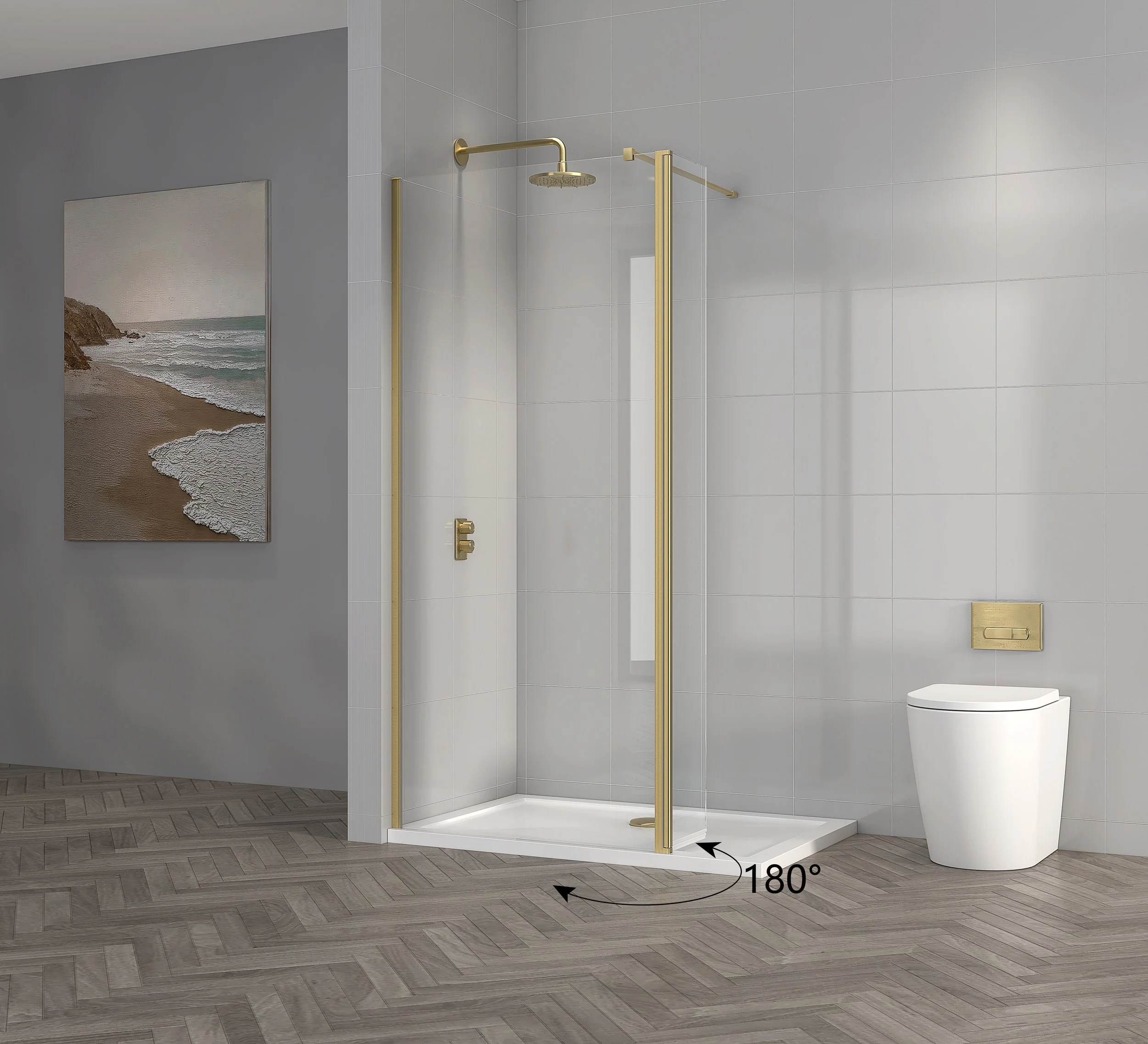 TI8 Brushed Brass Flipper — Westfield Kitchens & Bathrooms