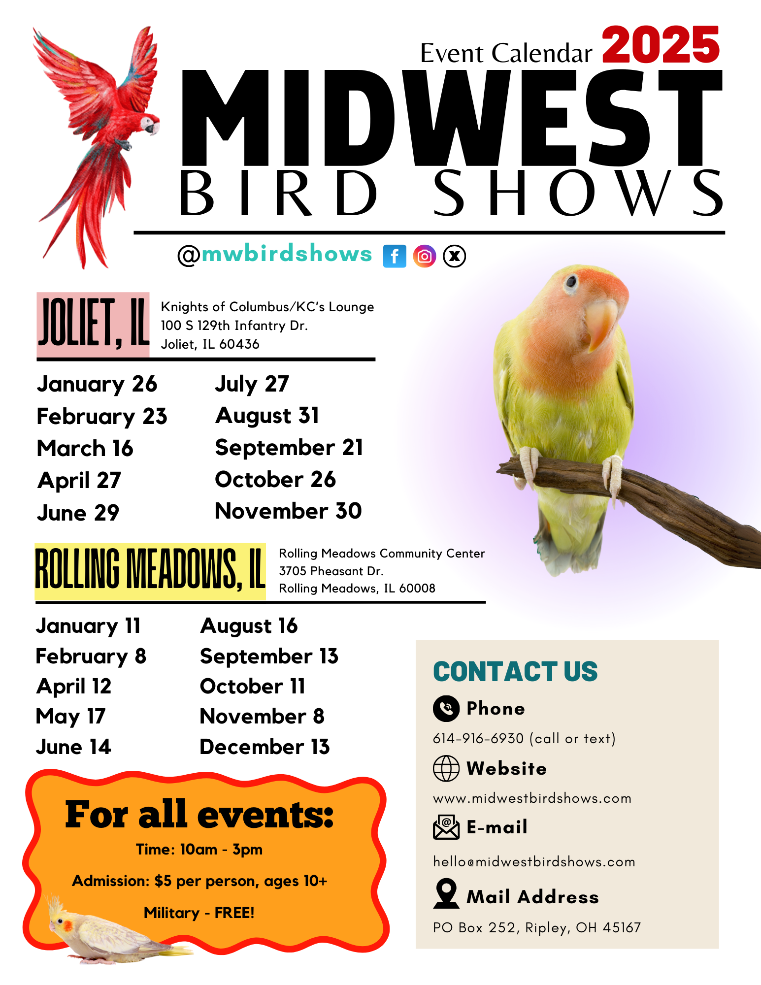 Midwest Bird Shows