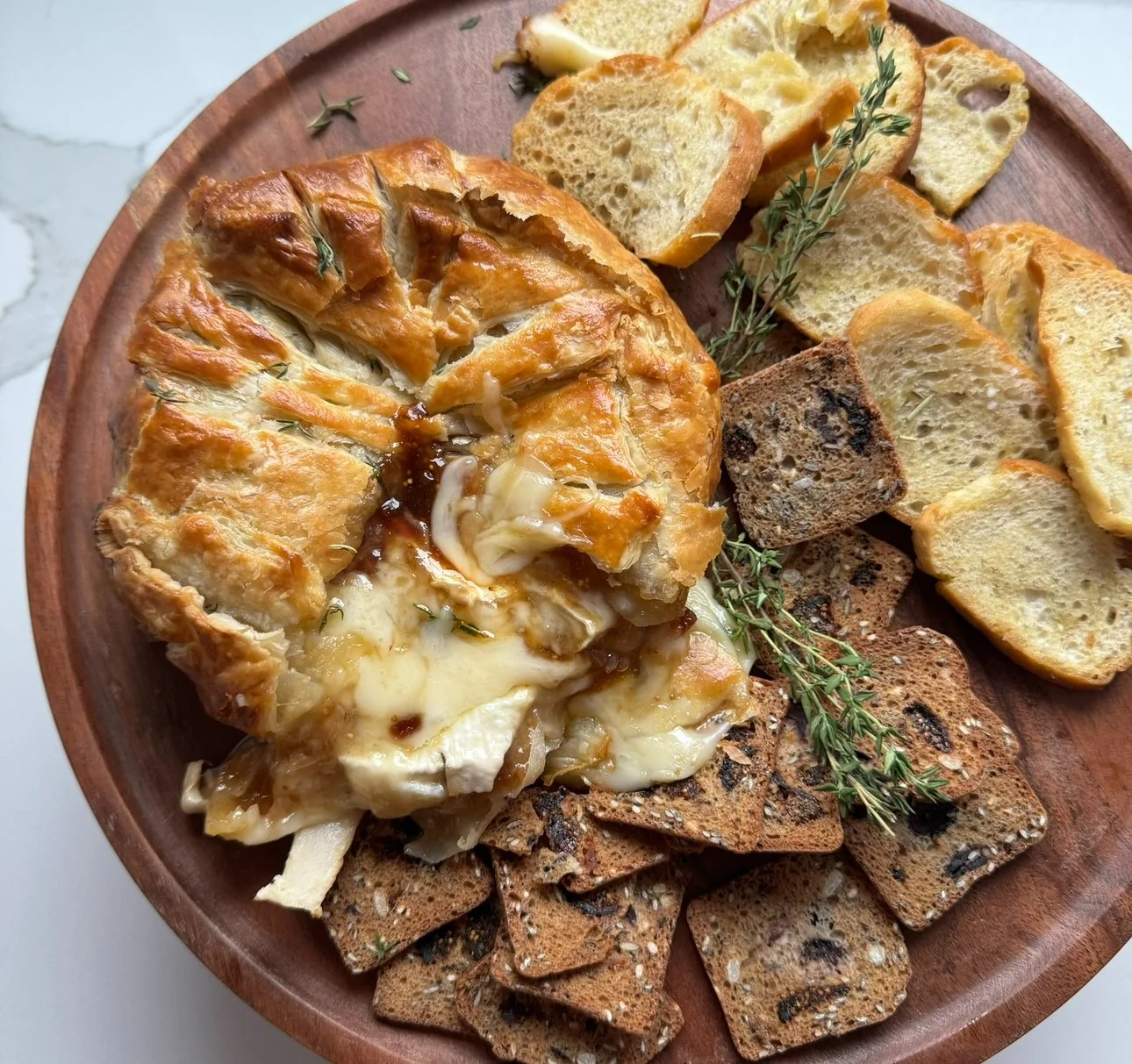 Baked Brie Wrapped In Puff Pastry — ConVino Board