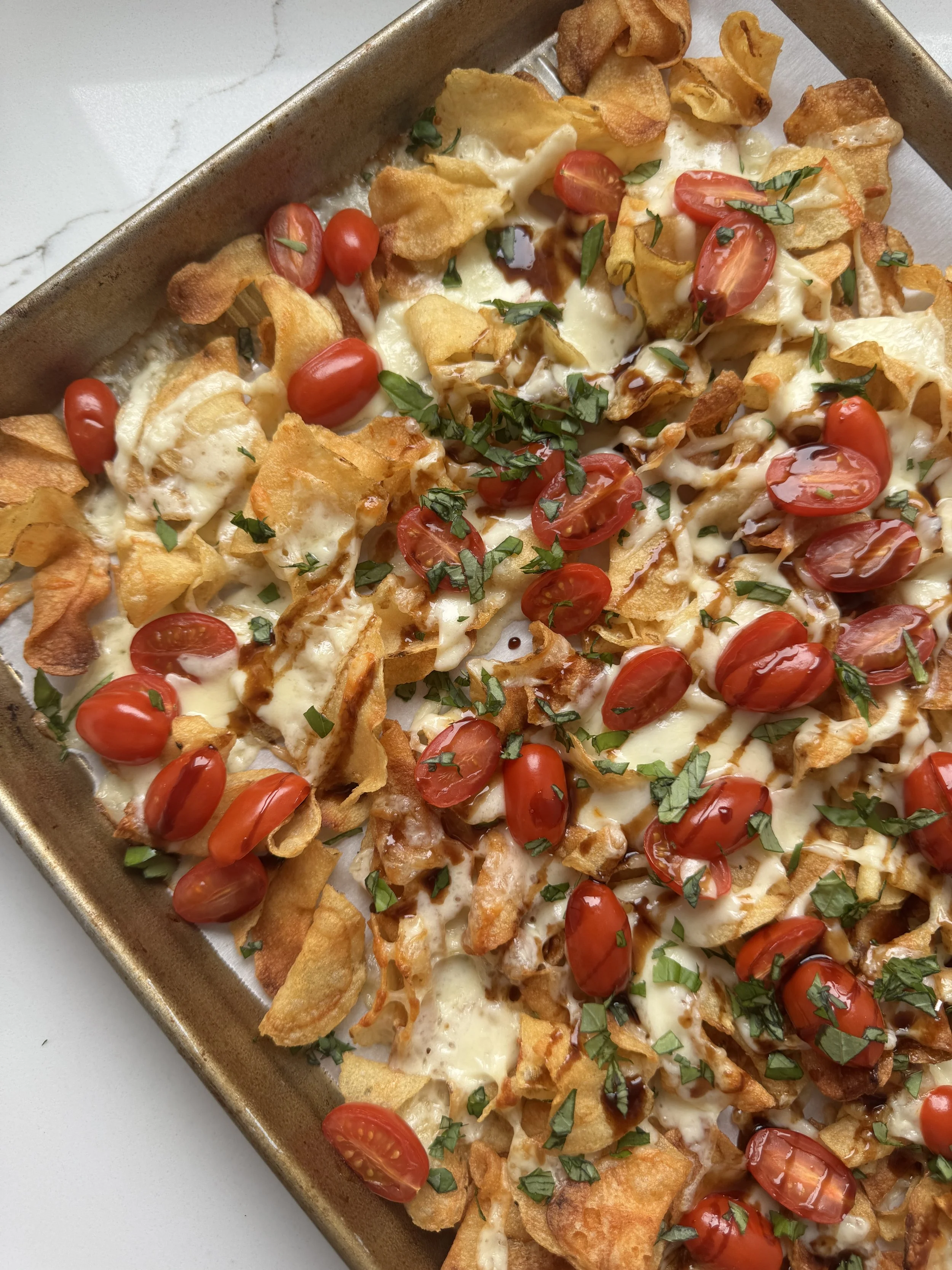 Caprese Charcuterie Chips — ConVino Board