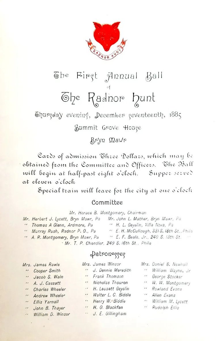 About — Radnor Hunt Main Line