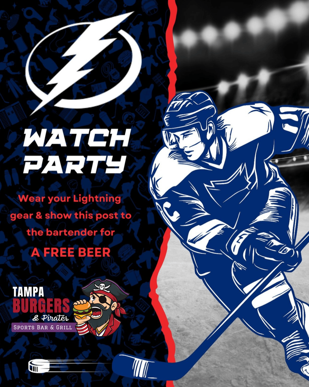 Happy Hour & Specials | Downtown Tampa Sports Bar — Tampa Burgers & Pirates