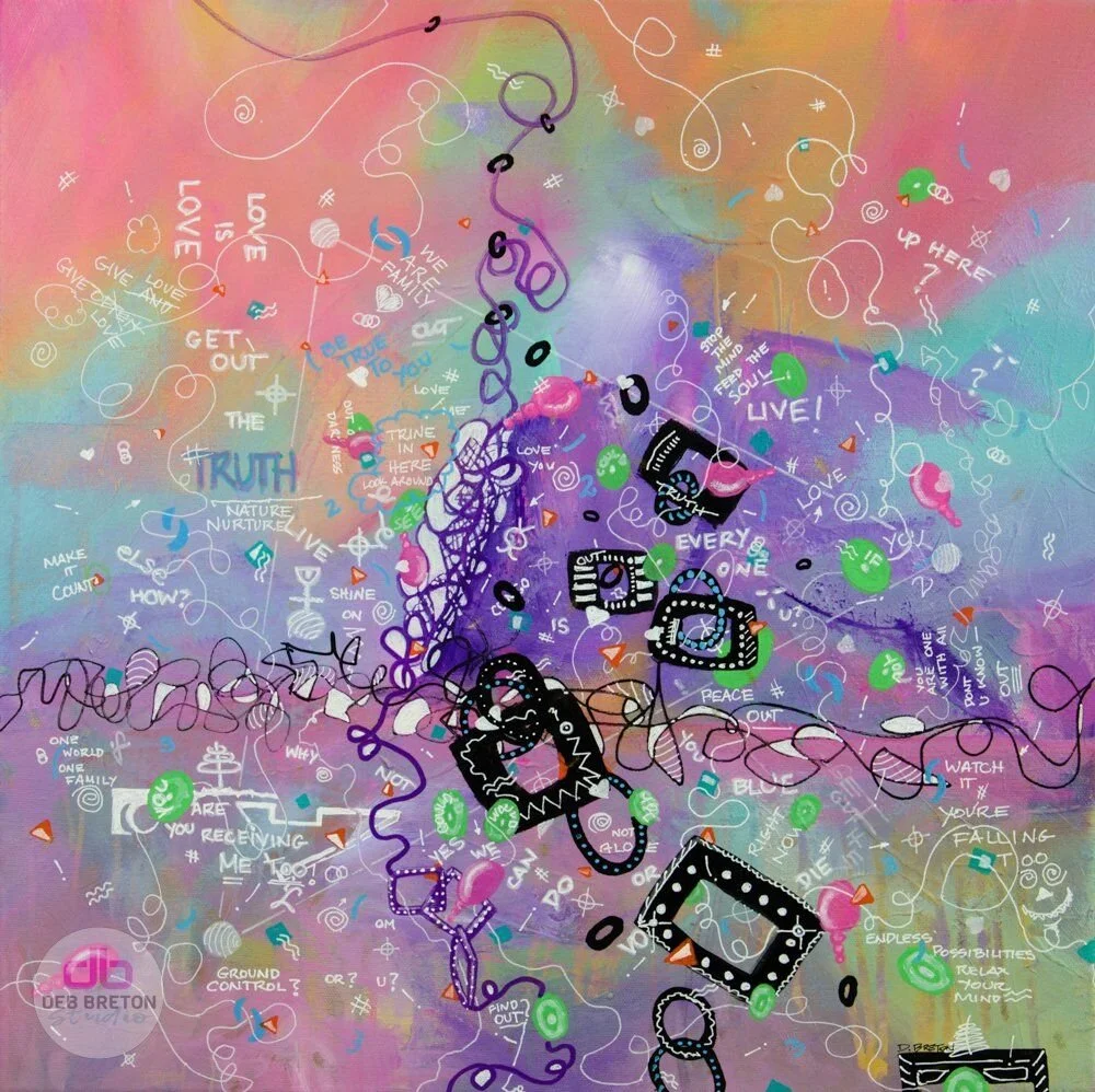 Deb Breton Studio - Famous portraits + abstract paintings and prints