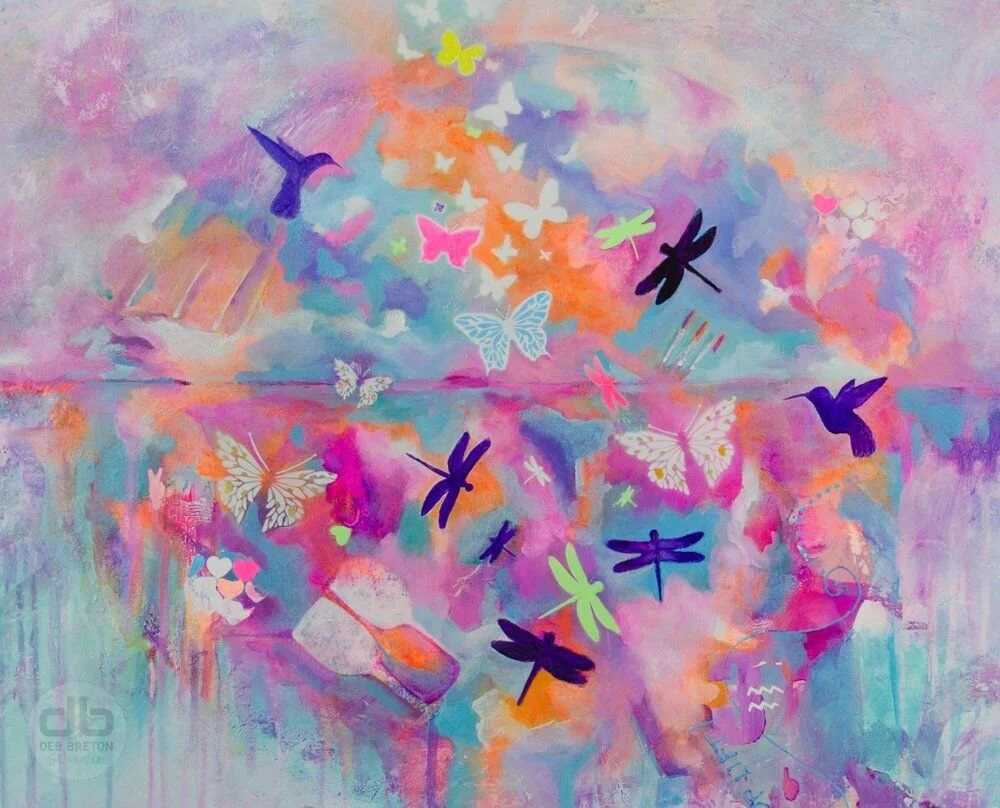 Deb Breton Studio - Famous portraits + abstract paintings and prints