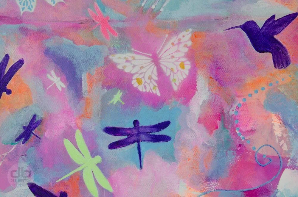 Deb Breton Studio - Famous portraits + abstract paintings and prints