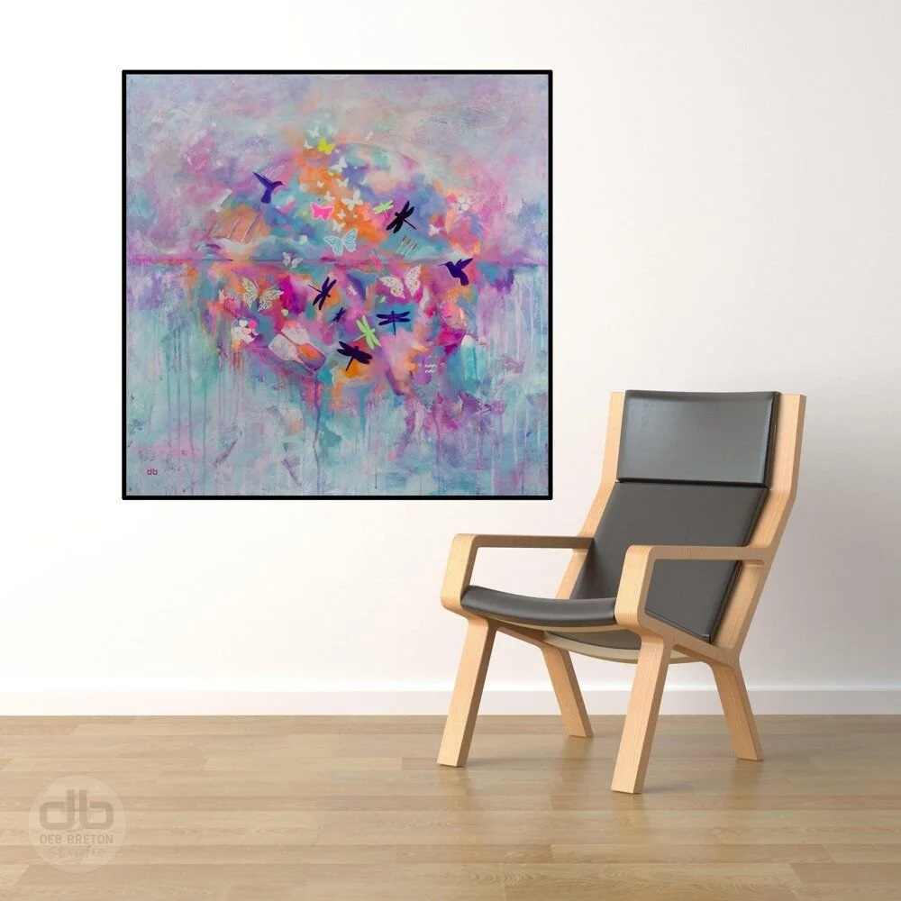 Deb Breton Studio - Famous portraits + abstract paintings and prints