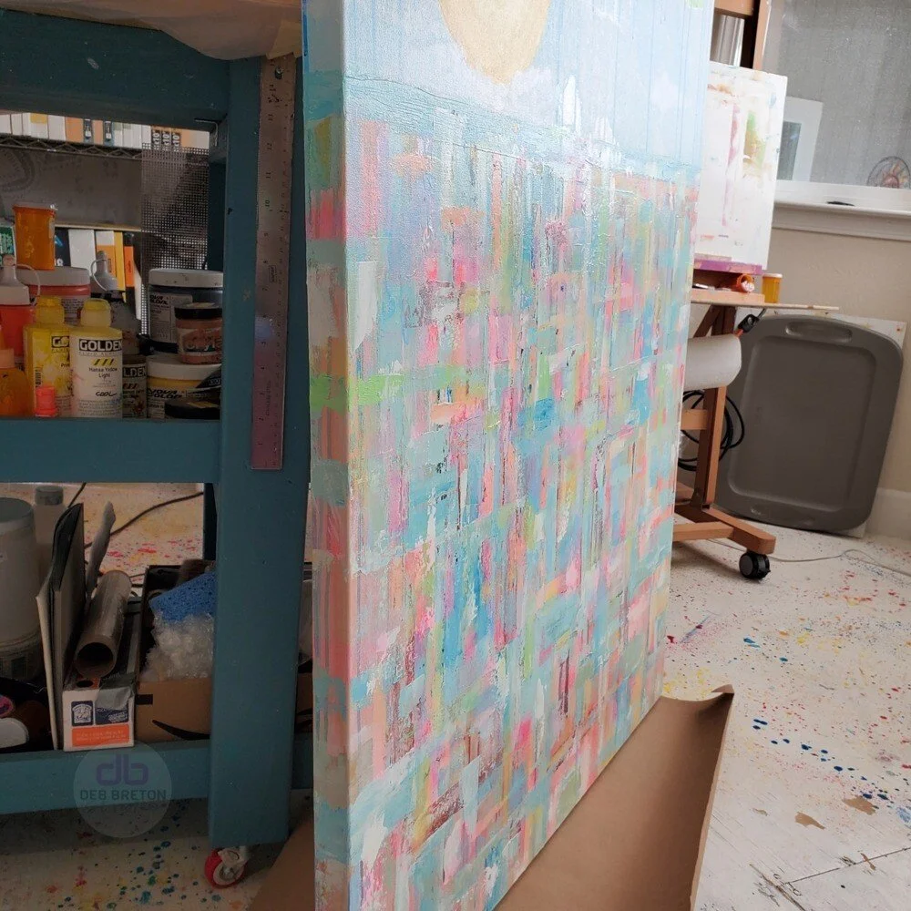 Deb Breton Studio - Famous portraits + abstract paintings and prints