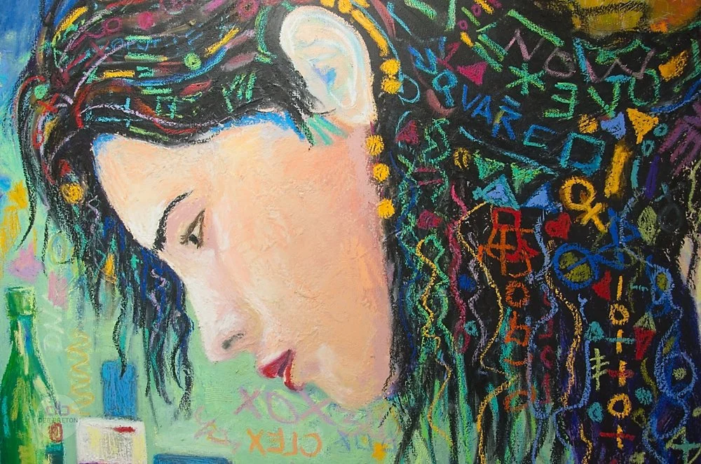 Deb Breton Studio - Famous portraits + abstract paintings and prints