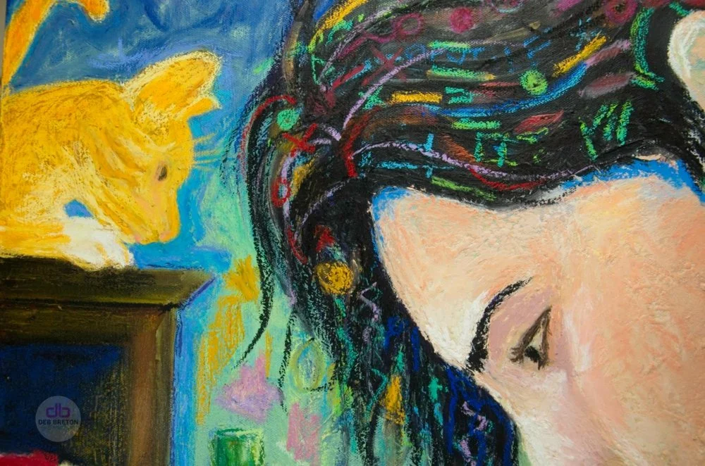 Deb Breton Studio - Famous portraits + abstract paintings and prints