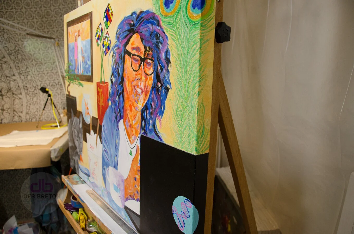 Deb Breton Studio - Famous portraits + abstract paintings and prints