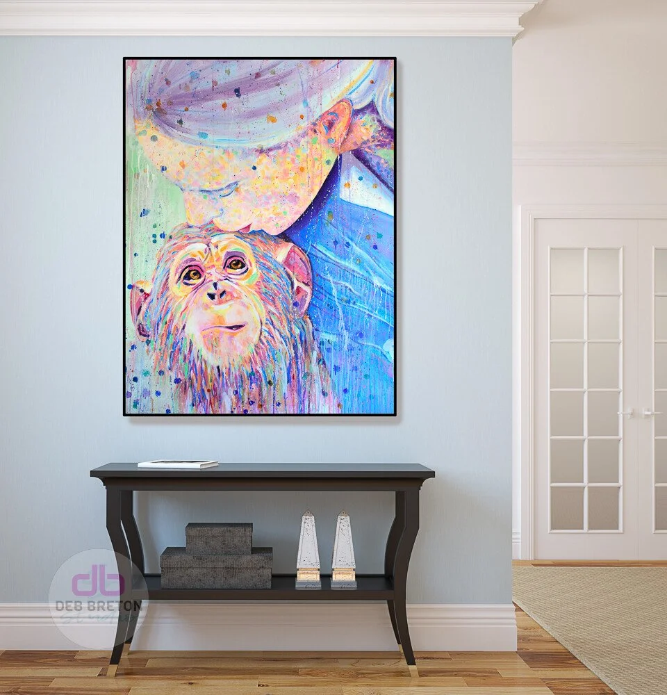 Deb Breton Studio - Famous portraits + abstract paintings and prints