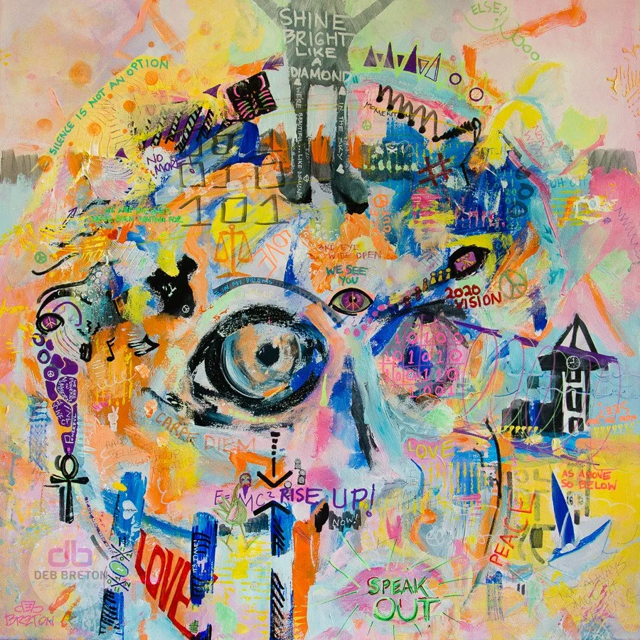 Deb Breton Studio - Famous portraits + abstract paintings and prints