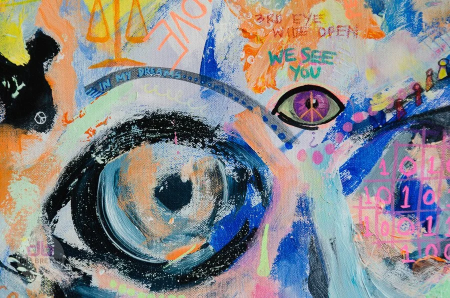 Deb Breton Studio - Famous portraits + abstract paintings and prints