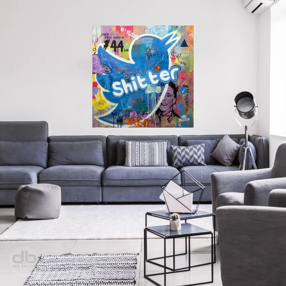 Deb Breton Studio - Famous portraits + abstract paintings and prints