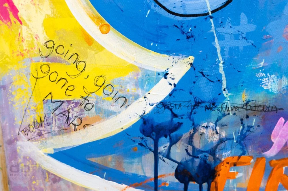 Deb Breton Studio - Famous portraits + abstract paintings and prints