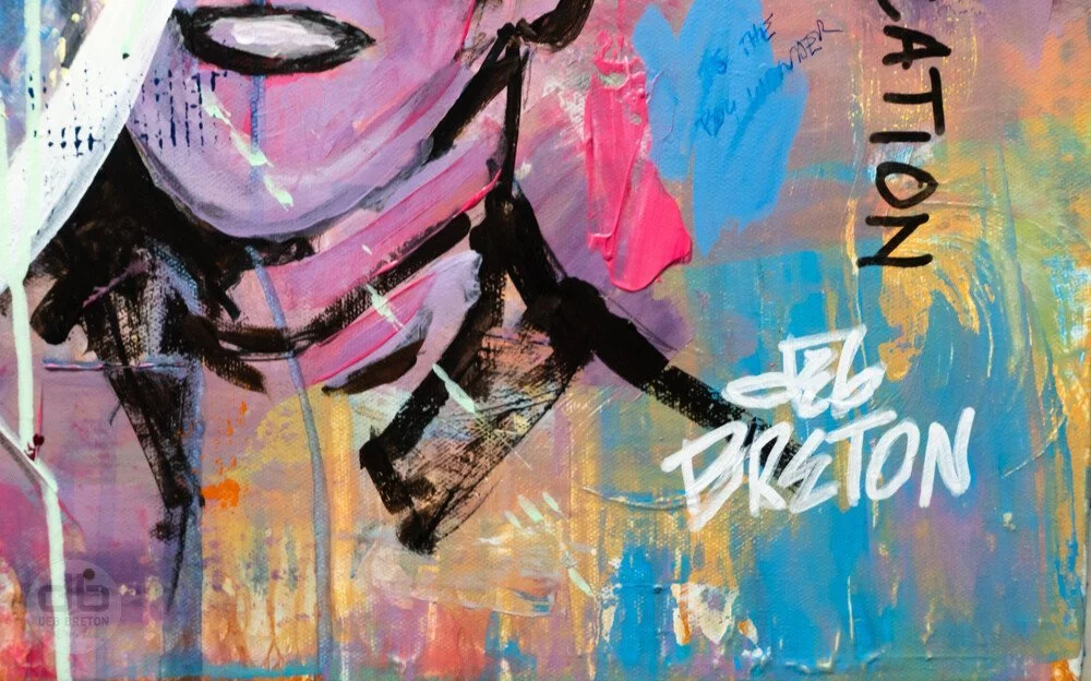 Deb Breton Studio - Famous portraits + abstract paintings and prints