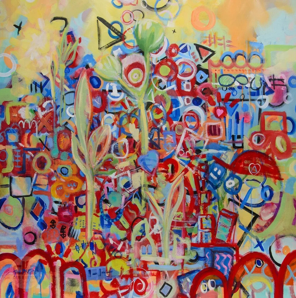 Deb Breton Studio - Famous portraits + abstract paintings and prints