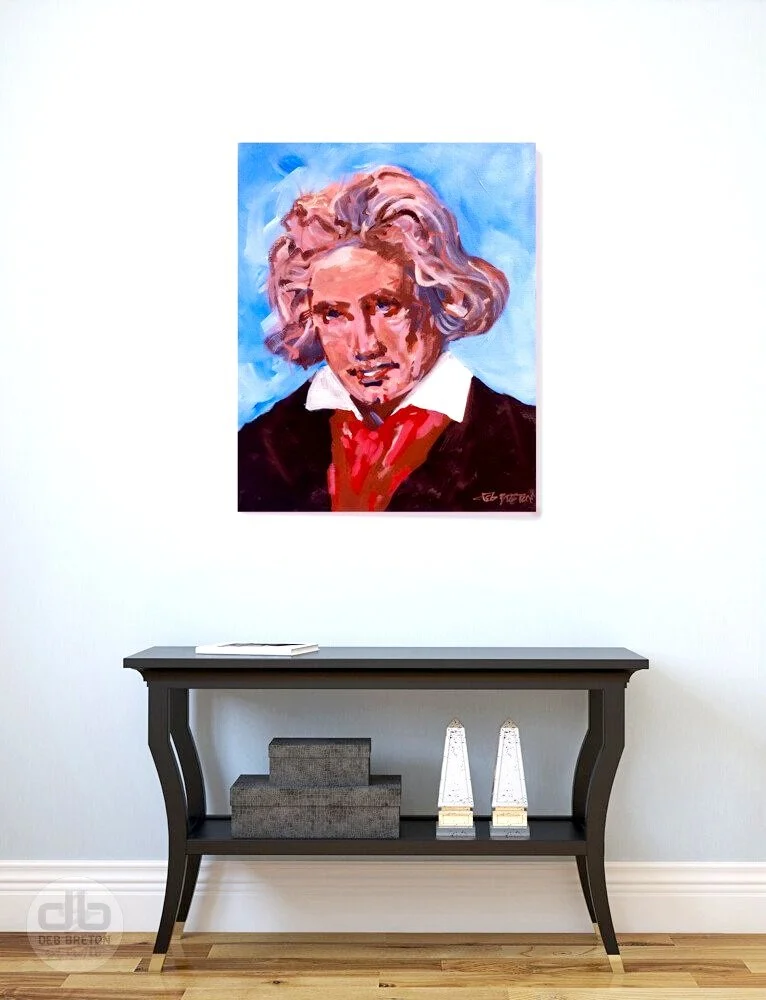 Deb Breton Studio - Famous portraits + abstract paintings and prints