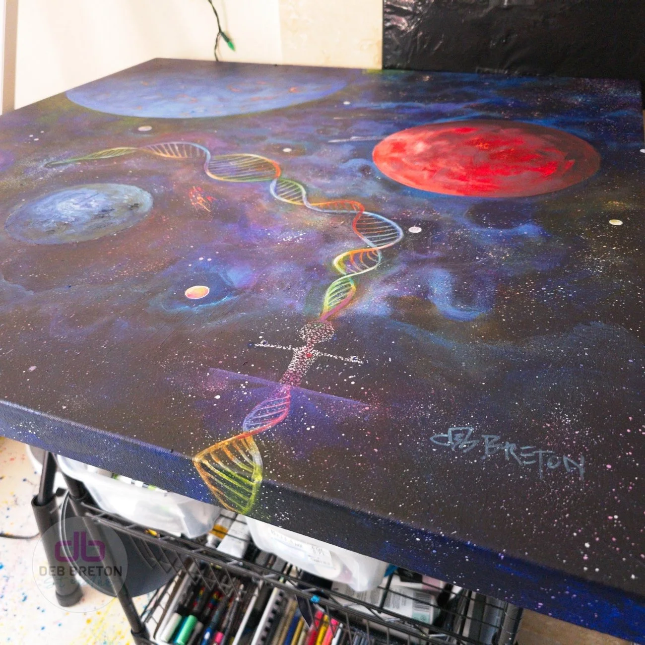 Deb Breton Studio - Famous portraits + abstract paintings and prints