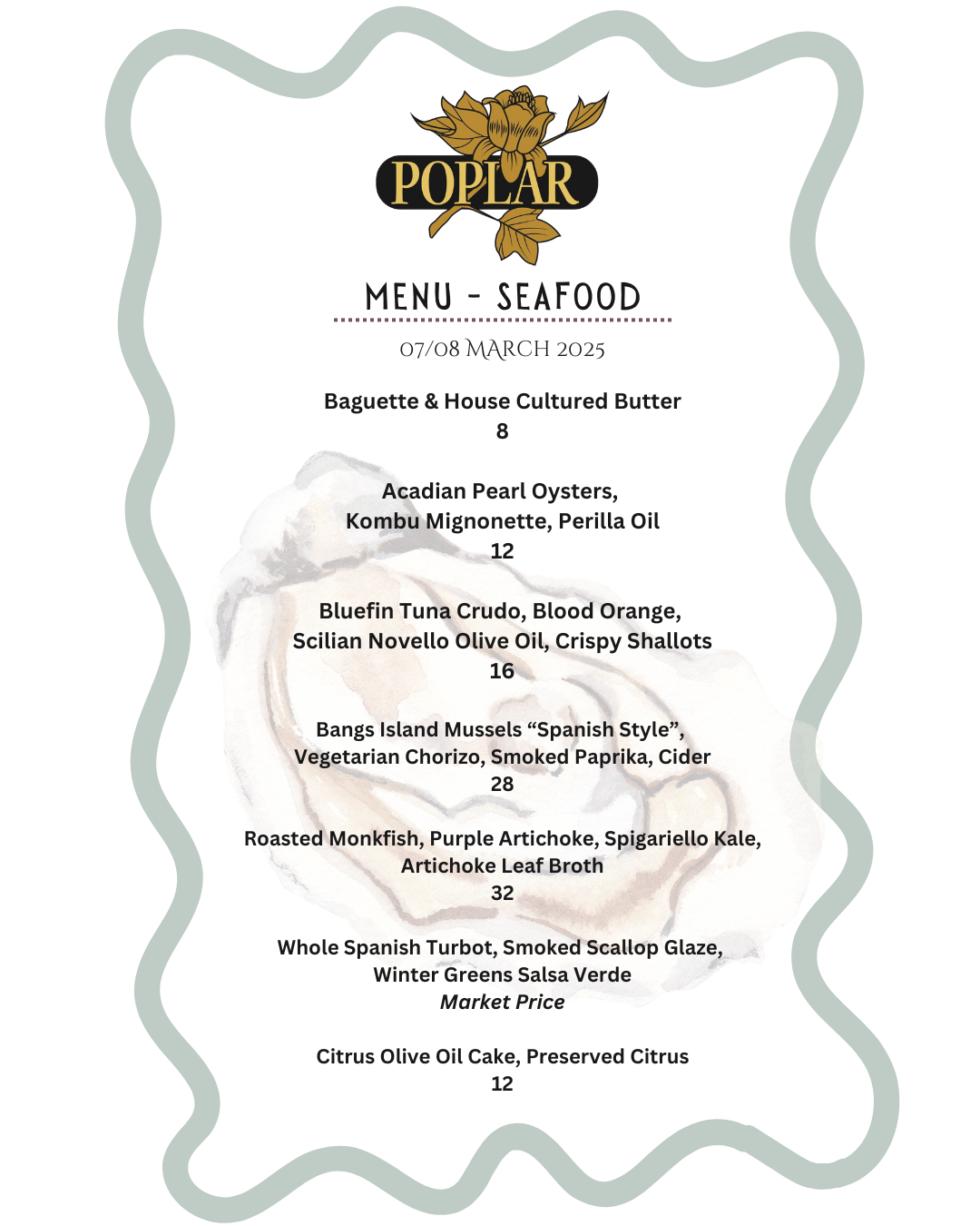 This Week's Menu — Poplar